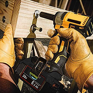 DSANKE 20V 6.0Ah Battery Replace for Dewalt 20V Battery DCB200 DCB206 DCB207 DCB204 DCB203 DCB201 DCB200 DCB180 DCD/DCF/DCG/DCS Series Dewalt 20V Battery