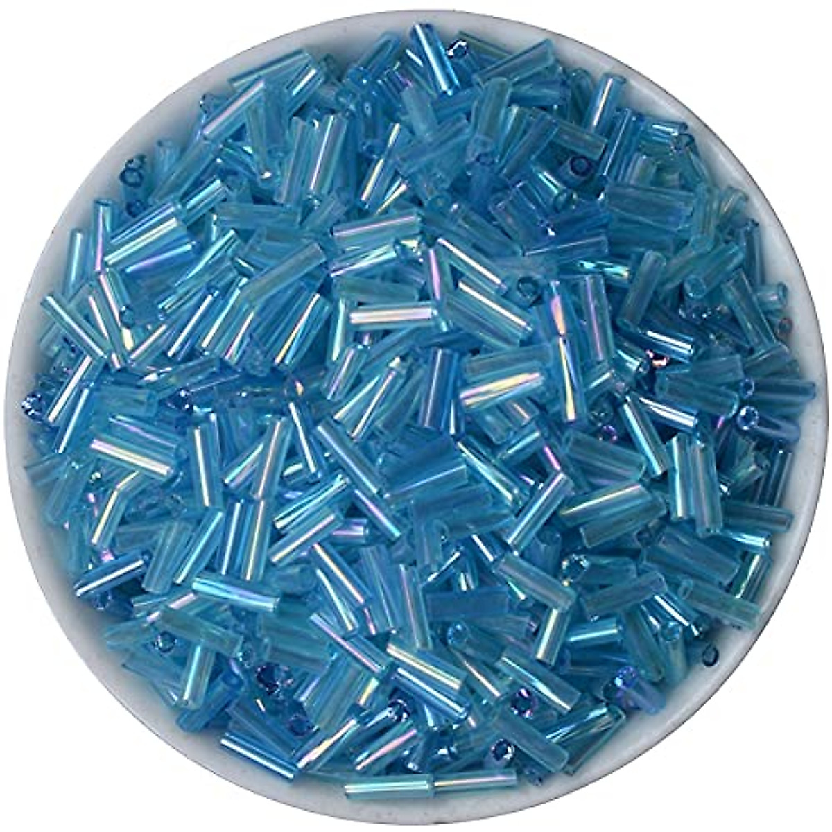 XUKY 2x6mm Multi Color Silver Lined Bugle Czech Glass Spacer Beads 500pcs/lot Austria Crystal Long Tube Beads For Jewelry Making-57955