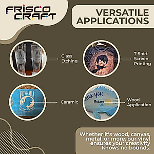 Frisco Craft Blue Stencil Vinyl Masking Film, 12" x 30 Ft Stencil Vinyl Roll, Stencil Sheets Compatible with Most Cutting Machines CNC, Cricut, Cards, Journals, Crafts