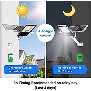 XLB-TYNFD New Solar Street Lights 2000W LED Solar Powered Street Light Commercial Outdoor Light Dusk to Dawn Solar Light with Remote IP67 Waterproof Super Bright for Parking Lot, Pathway, Street