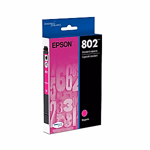 EPSON T802 DURABrite Ultra -Ink Standard Capacity Magenta -Cartridge (T802320-S) for select Epson WorkForce Pro Printers