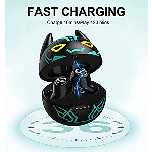 Instiwitt Bluetooth Earbuds,Kids Wireless Ear Bud with Cute Charging Case, Waterproof Stereo Wireless Earphone with Micphone for Workout Sport,Bluetooth 5.1 Headphones for iPhone and Android as Gift