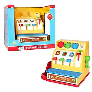 Fisher-Price Classics - Retro Cash Register - Great Pre-School Gift for Girls and Boys, Kids and Toddlers, birthday gift, Christmas, holiday, Ages 2+