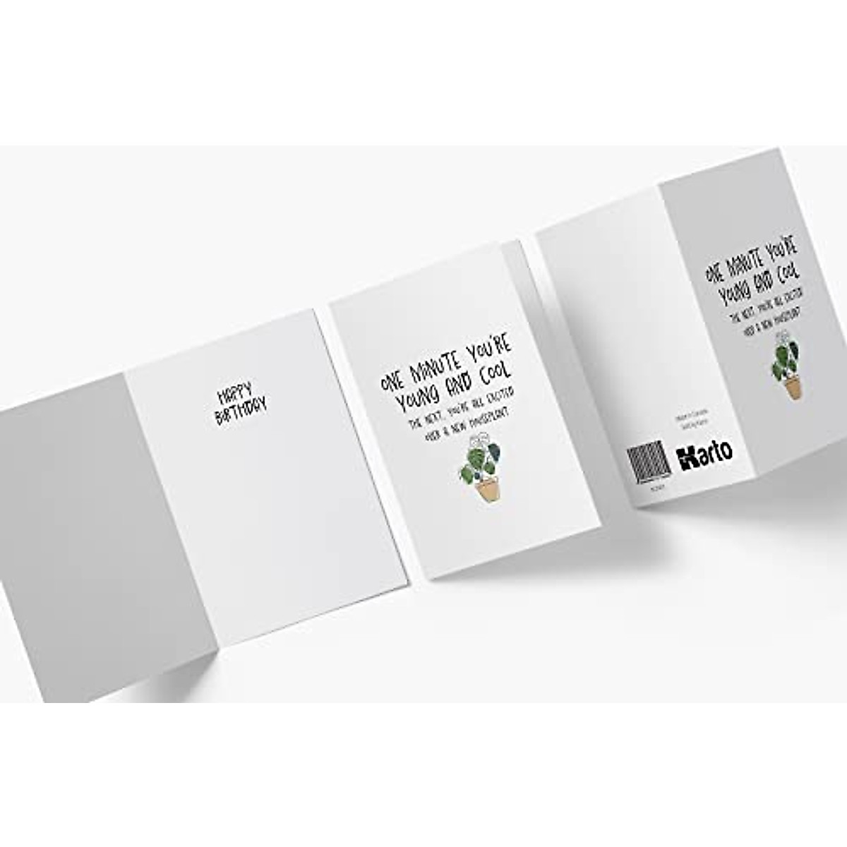 Funny Birthday Card For Men and Women, Single Large 5.5 x 8.5 Happy Birthday Card For Him Or Her, Birthday Card For Husband, Birthday Card For Brother - Birthday Card For Sister, Birthday Card For Son, Mom, Dad - Karto - Plants