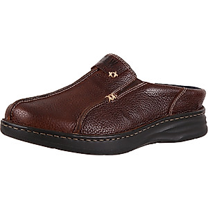 Drew Shoe Men's Lightweight Fashion Clogs, Brown, Leather, 8 W