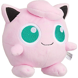 Sanei Pokemon All Star Series Jigglypuff Stuffed Plush, 5", Pink (PP02)