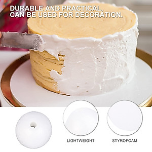 DOITOOL 1pc Cake Model Wedding Decor Photo Ornament Round Cake Pans Sweat Suit Bling Decor Plastic Cake Plates Chiffon Dresses Sports Decor Statuette 3D Doll White