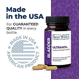 Ultranol Total Bladder Support - Natural Cranberry Supplement for Urinary Health, Overactive Bladder Control, Incontinence - Reduces Leaks and Urgency - 1 Bottle - 30 Capsules
