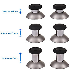 MMOBIEL 8 in 1 Magnetic Metal Thumbsticks Analog Joysticks Maximum Grip Compatible with PS4, PS4 Slim, PS4 Pro Dualshock, Xbox One, Xbox One Elite, Xbox One S Black Incl. (+) and T8 Torx Screwdriver