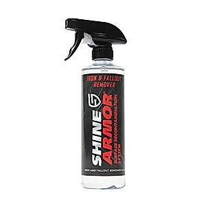 SHINE ARMOR Iron & Fall Out Remover Quick Rust & Iron Remover for Car Detailing Non Acid PH Balanced Solution 16 Fl Oz