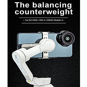 Supfoto OM6/OM5/SE/OM 4/OSMO Mobile 3 Counterweight Set 20g+10g Balance Counter Weights for DJI OM6/OM5/SE/OM 4/OSMO Mobile 3 Gimbal Stabilizer to iPhone 11/Pro/Pro Max