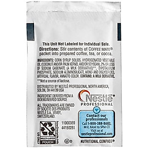 Coffee mate Original 3 Gram Single Serve Powdered Creamer Packets (Pack of 100) with By The Cup Sugar Packets