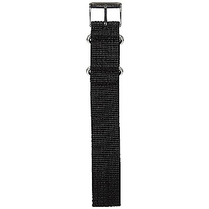 Timex TW7C05600 Weekender 20mm Black Fabric Slip-Thru Strap