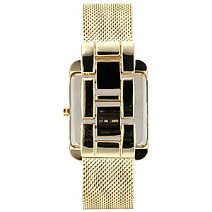 NINE WEST Women's Japanese Quartz Dress Watch with Stainless Steel Strap, Gold, 18 (Model: NW/2090CHGB)