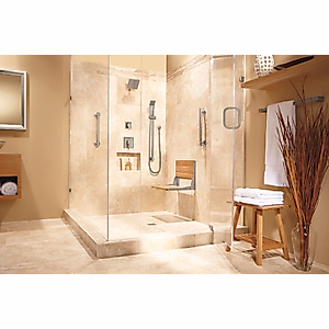Moen 90-Degree brushed Nickel Posi-Temp Eco-Performance Shower Trim, Valve Required, TS2712EPBN