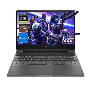 HP Victus 15 Gaming Laptop, 15.6" FHD 144Hz Screen, AMD Ryzen 5 7535HS, 16GB DDR5 RAM, 1TB PCIe M.2 SSD, NVIDIA GeForce RTX 2050, HDMI, Webcam, Backlit KB, Wi-Fi 6, Windows 11 Home
