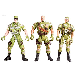 WolVolk Giant C130 Bomber Military Combat Fighter Airforce Airplane Toy with Lights and Army Sounds for Kids, with Mini Soldiers