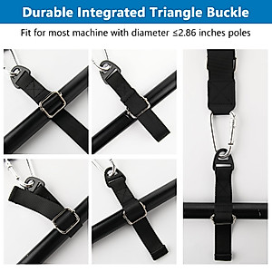 Shoulder Trimmer Strap, Blower Straps Strap, Weed Eater Strap, Easy Release Brush Cutter Harness Compatible with Greenworks/DEWALT/EGO String Trimmer, Leaf Blower, Shrub Trimmers & Snow Blower (Black)