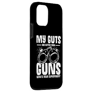 iPhone 12 mini Corrections Officer Decor Gear Thin Silver Line Correctional Case