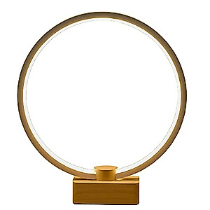 LONRISWAY LED Wood Table Lamp, Bedroom Bedside Night Light, Dimmable Led Lighting, Creative Home Decor, Unique House warmging Gift 1.3m Cable, 5W 350LM Nightstand Lamps