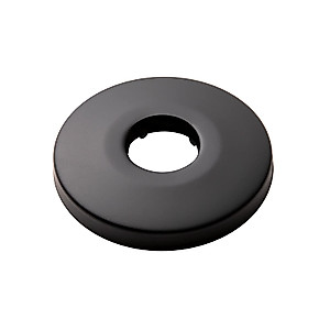 OFFO Shower Arm Flange 2.5 inches in Outer Diameter Replacement Shower Head Arm Escutcheon Plate Suitable for Most Brands Shower Head Arms, Matte Black
