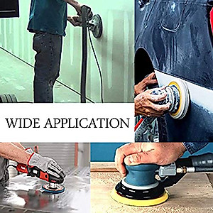 70PCS Wet Dry Sanding Discs, Gibolin 5 Inch 8 Hole Hook and Loop Sandpaper, 400 600 800 1000 1500 2000 3000 Assorted Grits Sanding Sheet, Orbital Dustless Sander for Wood Car Boat Polishing Finishing