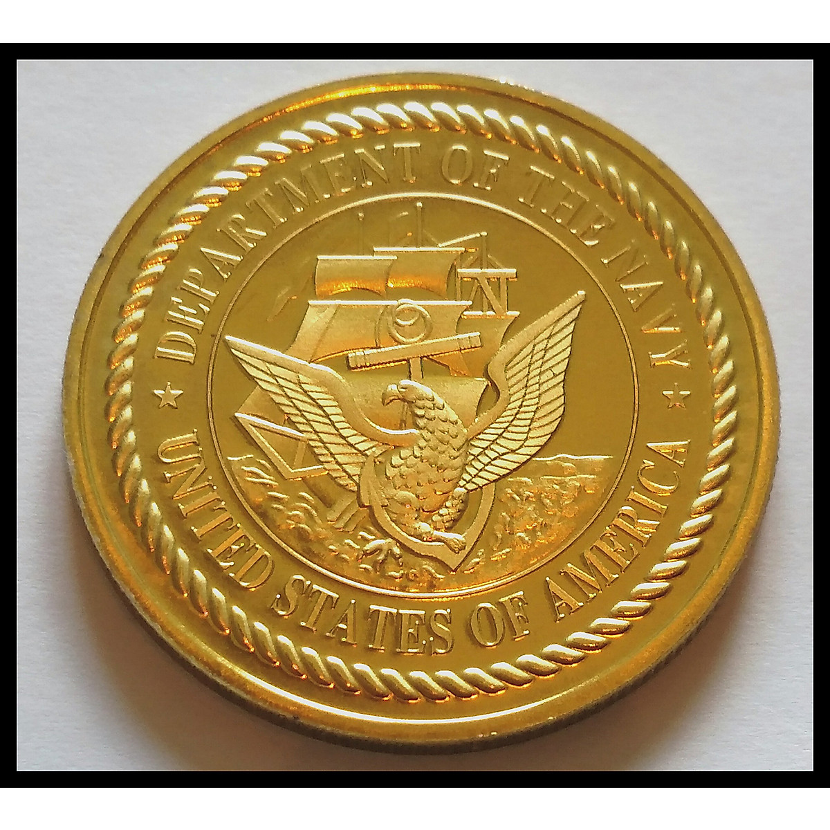 Navy USS Carl Vinson CVN-70 Challenge Art Coin