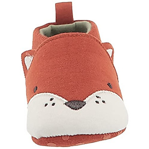 Gerber Baby Moccasins Crib Shoes Newborn Infant Neutral Boys Girls, Fox Orange, 0 3 Months Unisex