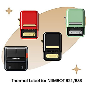 NIIMBOT Labels for B1/B21/B3S Label Printer, Thermal Labels 2'' x 2''(50x50mm), Waterproof, Oil-Proof Sticker Labels, 1 Roll of 150 Sticker Labels (Round Clear)