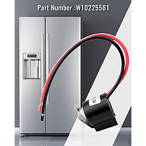2198202 Cold Control Thermostat W10822278 Defrost Timer W10225581 Bimetal Thermostat Refrigerator Defrost Complete Kit Fit for Whirlpool Kenmore Refrigerators