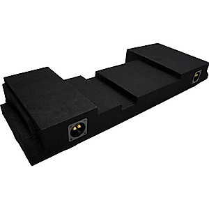 Compatible with Chevy Avalanche or Cadillac Escalade EXT 2007-2013 Dual 12" Subwoofer Underseat Sub Box Speaker Enclosure