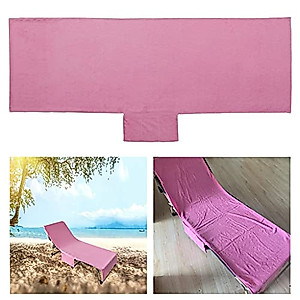 UGPLM 2Pcs Beach Towel with Side Pockets for Pool and Garden Hotel 85 X 29 Inch