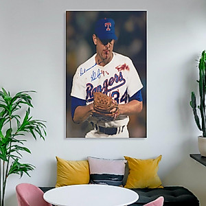 AAHARYA Nolan Ryan Poster Famous Baseball Player Canvas Print Art (5) Canvas Painting Wall Art Poster for Bedroom Living Room Decor 16x24inch(40x60cm) Frame-style