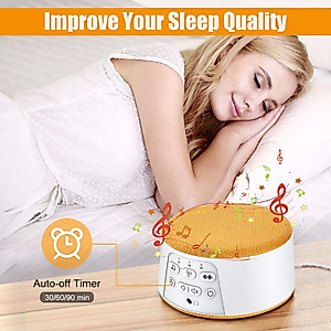 UNEGROUP White Noise Machine, 29 HiFi Soothing Nature Sounds, Timer, Volume Control, Sleep Sound Therapy for Baby & Adults