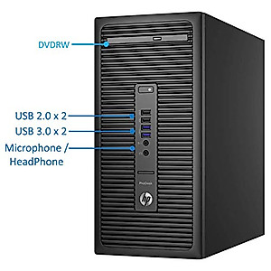 HP 600 G2 ProDesk Mini-Tower PC, Intel Quad-Core i7-6700 Upto 4.0GHz, 32GB RAM, 256GB SSD, AMD R7 240 2GB HD Graphics 4K, AC Wi-Fi, Bluetooth, HDMI, DisplayPort, Windows 10 Pro (Renewed)