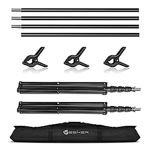Yesker 8.5X10ft Background Stand Backdrop Support System Kit Photo Video Studio Adjustable Backdrop Stand for Photoshoot Photography Parties Wedding with Carrying Bag