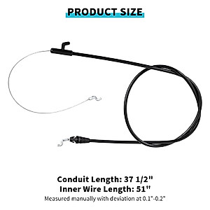 IDEASURE 946-04661 746-04661 Control Cable Compatible with MTD Craftsman Troy-Bilt Yardman Cub Cadet Bolens Murray Lawn Mower, Replaces 946-04661A, 746-04661A