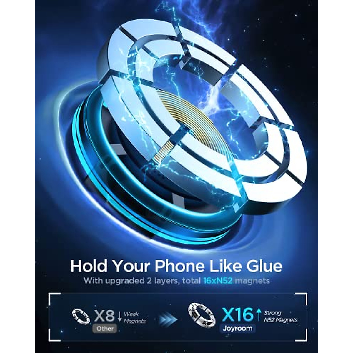 Design for Magsafe Car Mount Charger, [2-Layer Magnets Lock][for 99% Vent] Wireless Car Charger Magnetic, [5s Install] for Magsafe Car Charger, Magnet Car Fast Charger for iPhone 14/13/12 Series