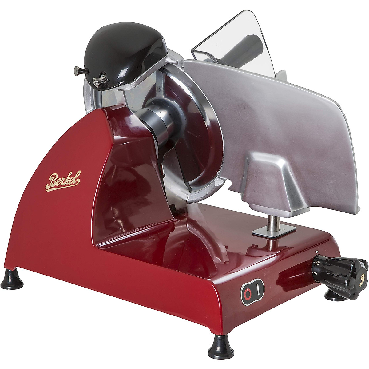 Berkel Red Line 250 Electric Food Slicer, Red, 10 inch Blade, Adjustable Thickness, Kitchen Appliance for Home Use