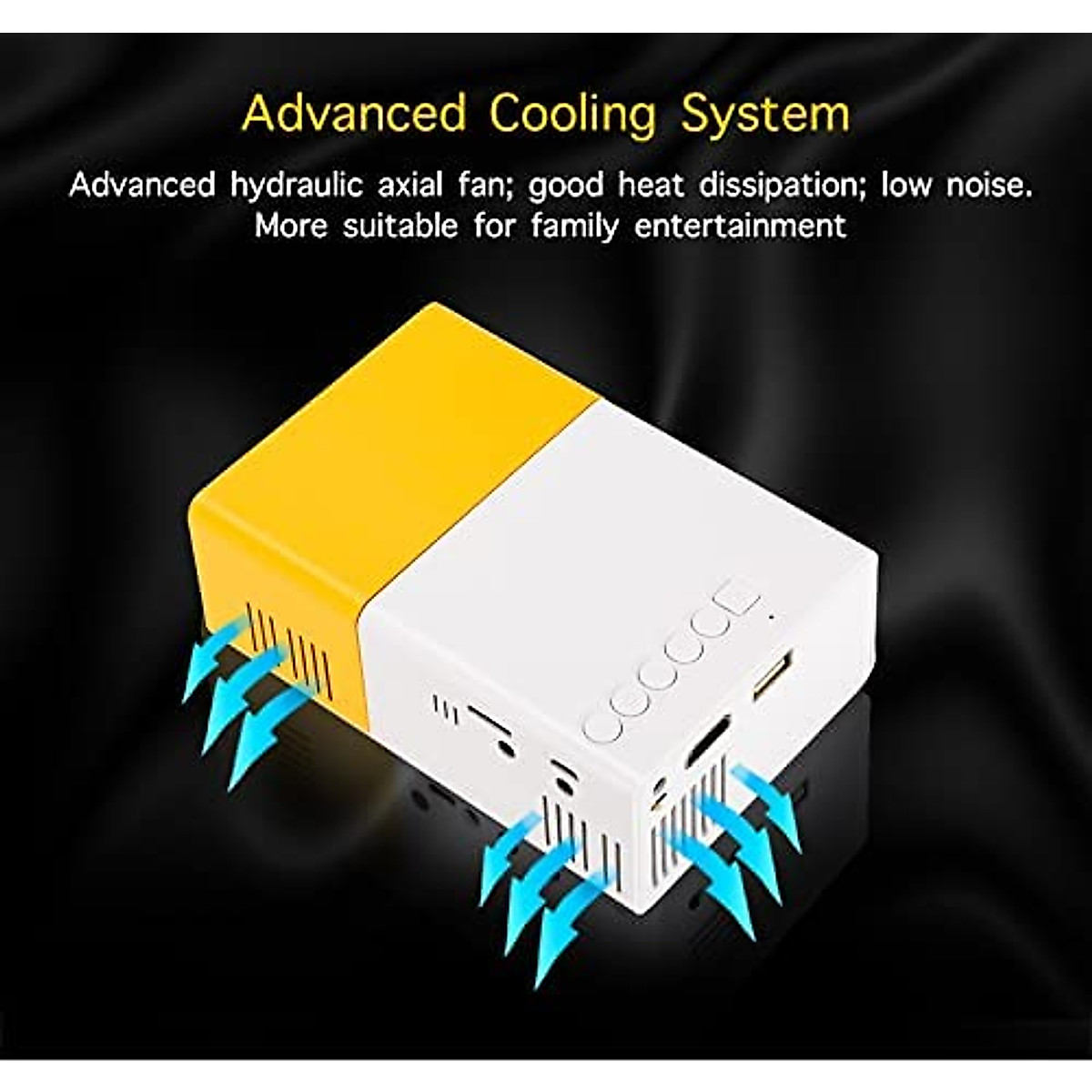 Home Mini Led Portable Smart Pocket Cinema Video Projector YG300 (MP20)