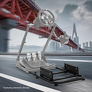 Marada Racing Rear Seat Stand Add-On Rear Half Chair Stand for Steering Wheel Stands to Racing Simulator Cockpit, Universal Bucket Frame Mount Bracket,49cm,No Seat