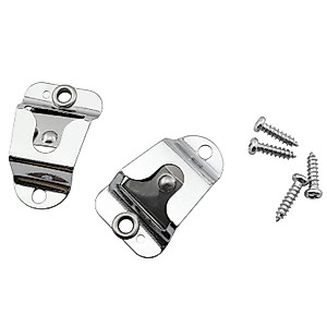 BLLNDX Microphone Holders 2PCS Mic/CB Mic Hanger Clips Microphone Clip Hook Microphone Hang Up Clip with Screws for Kenwood Mobile Radio