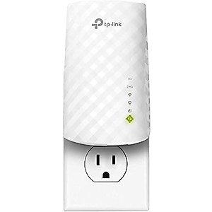 TP-Link AC750 WiFi Extender (RE220), Covers Up to 1200 Sq.ft and 20 Devices, Up to 750Mbps Dual Band WiFi Range Extender, WiFi Booster to Extend Range of WiFi Internet Connection