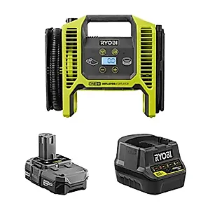 RYOBI 18-Volt Dual Function InflatorDeflator Kit with Battery and Charger (NO Retail Packaging, Bulk Packaged)