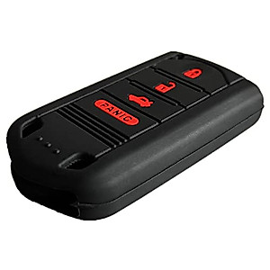 Smart Key Fob Covers Case Protector Keyless Remote Holder for Acura MDX TL TLX ZDX RDX TSX RL ZD IL M3N5WY8145 (Not fit Engine Hold FOB) Black OEM Part Number 267F-5WY8145