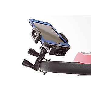 Golden Technologies Nearly Universal Mobility Scooter Cellphone Holder - Mounts on Tiller - Works with Android and Apple Phones