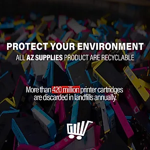 AZ SUPPLIES Compatible Toner Cartridge Replacement for HP 650A CE270A CE271A CE272A CE273A Color Laserjet CP5500 CP5520 CP5525 CP5525DN CP5525N CP5525XH (Black, Cyan, Magenta, Yellow - 4 Packs)