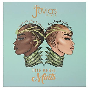 Juvia's Place Rebel Quad Mint Eyeshadow Palette - Shades of 4, Professional Eye Makeup, Pigmented Eyeshadow Palette, Makeup Palette for Eye Color & Shine, Pressed Eyeshadow Cosmetics