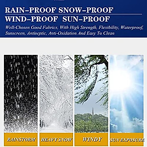 Swing Canopy Replacement, Anti Dust Protector Rainproof Swing Replacement Top Cover Outdoor Replacement Canopy with Swing Cushion Cover for Seat Furniture(Black)