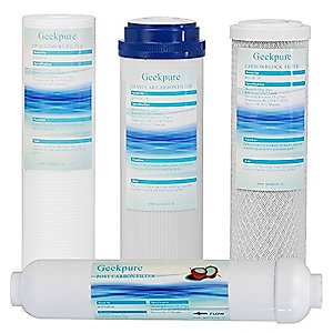 Geekpure 10 Inch Universal Compatible Reverse Osmosis RO Replacement Filter Cartridges-2.5"X10" (1)
